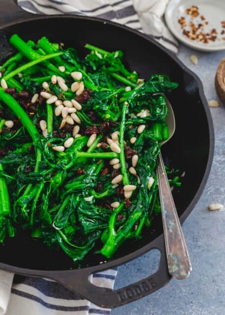 Sweet and Spicy Broccoli Rabe - An easy broccoli rabe side dish recipe