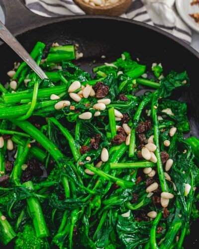 Sweet and Spicy Broccoli Rabe - An easy broccoli rabe side dish recipe