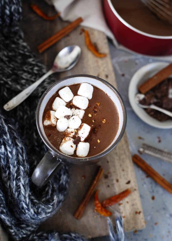 Chocolate caliente mexicano - Una delicia cremosa y picante para el ...