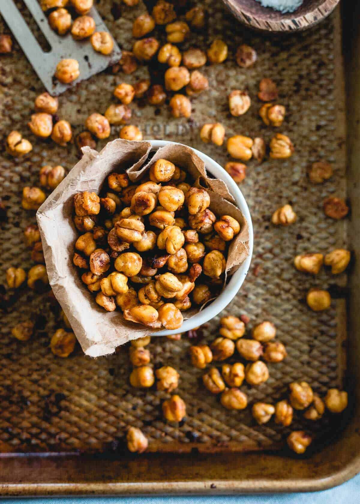 Cinnamon Toast Crunch Roasted Chickpeas - Sweet Cinnamon Chickpeas