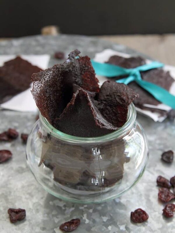Tart Cherry Fruit Leather - Running to the Kitchen®
