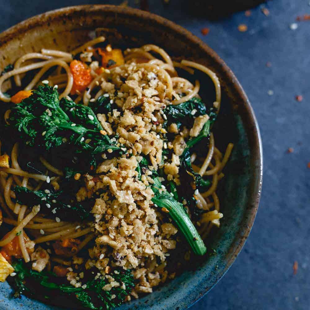 Fall Pasta - Fall Pasta with Roasted Butternut Squash and Broccoli Rabe
