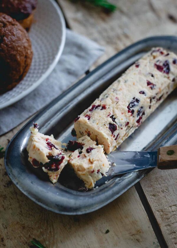 Cranberry Orange Compound Butter - Holiday Compound Butter