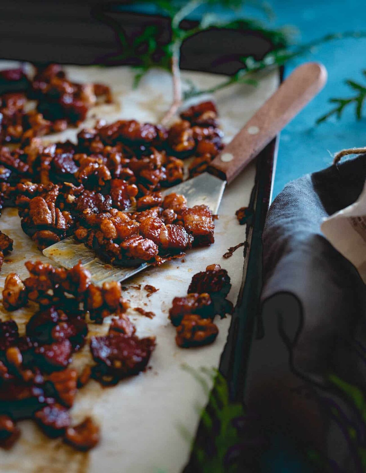 Candied Bacon Nut Brittle - Holiday Nut Brittle with Candied Bacon