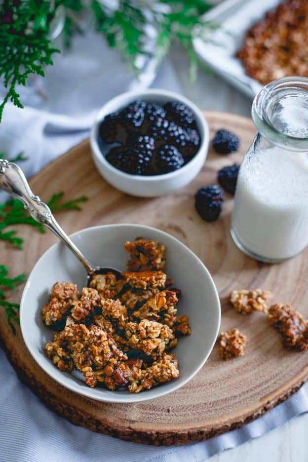 Gingerbread Granola - Paleo and Gluten-Free Gingerbread Granola