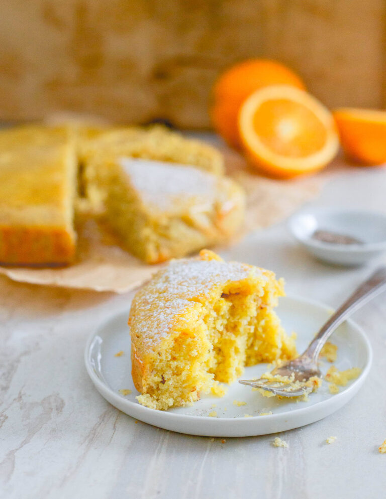 Orange Glazed Cardamom Cake - Running to the Kitchen®