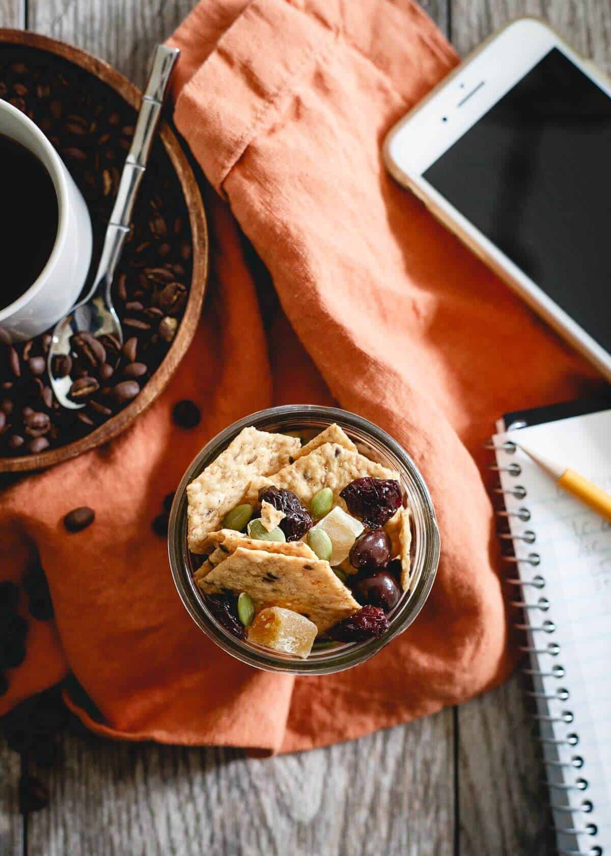 Cracker Crunch Trail Mix - with Chocolate Covered Espresso Beans