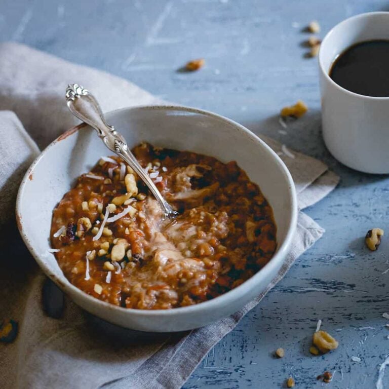 Carrot Cake Oatmeal Slow Cooker Apple Butter Carrot Cake Oatmeal