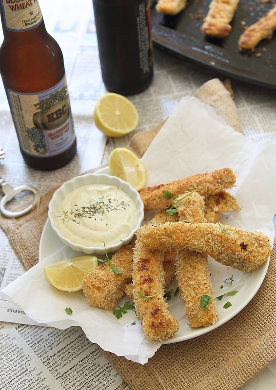 Crispy Baked Salmon Sticks - Running to the Kitchen®