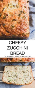 Cheesy Zucchini Bread - Savory Zucchini Cheese Bread Recipe