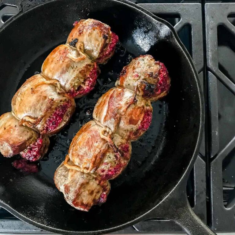 Stuffed Lamb Recipe - Cranberry Pesto Stuffed Lamb