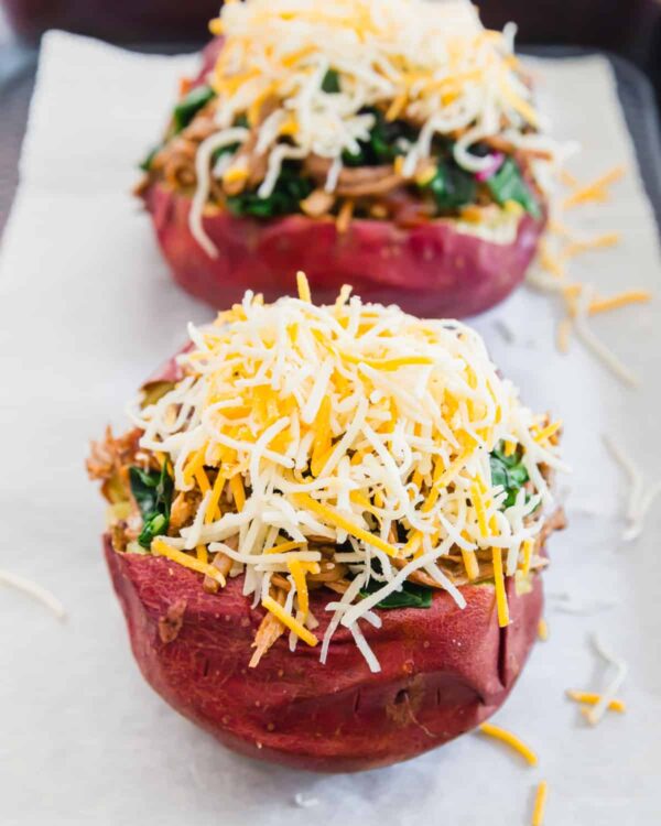 Loaded BBQ Brisket Baked Potatoes - Ways To Use Leftover Brisket