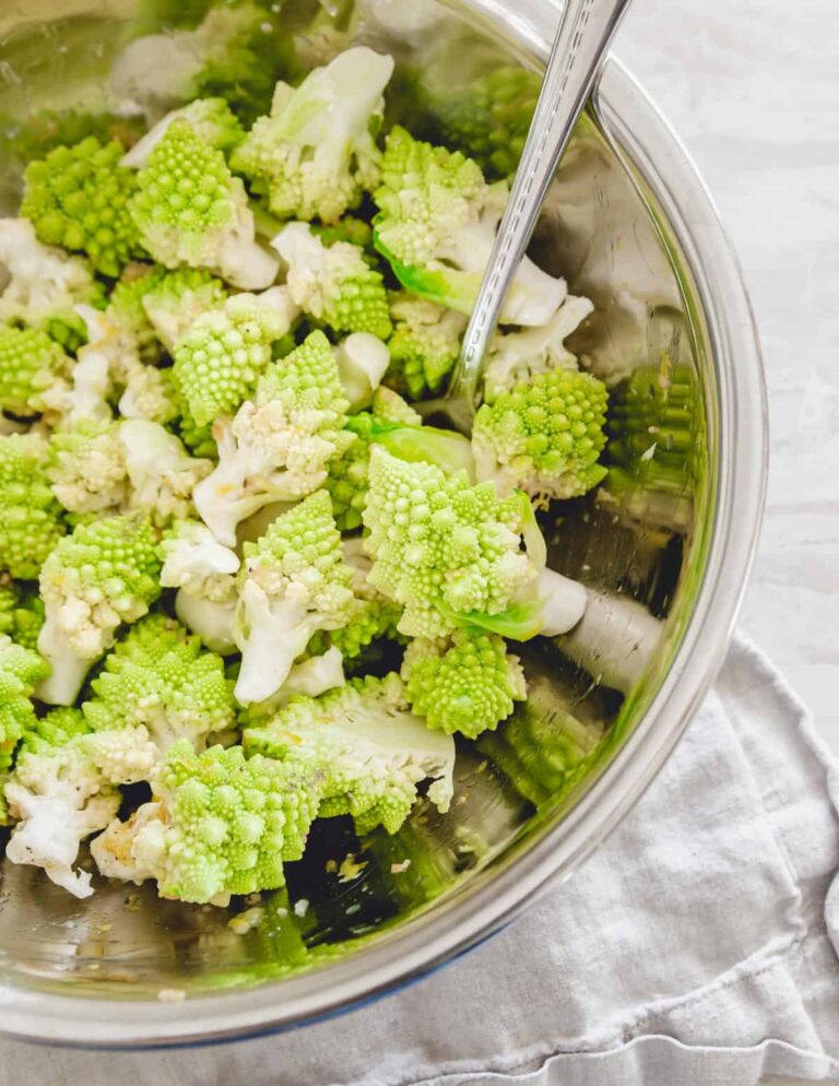 Roasted Romanesco - with Creamy Turmeric Tahini Sauce