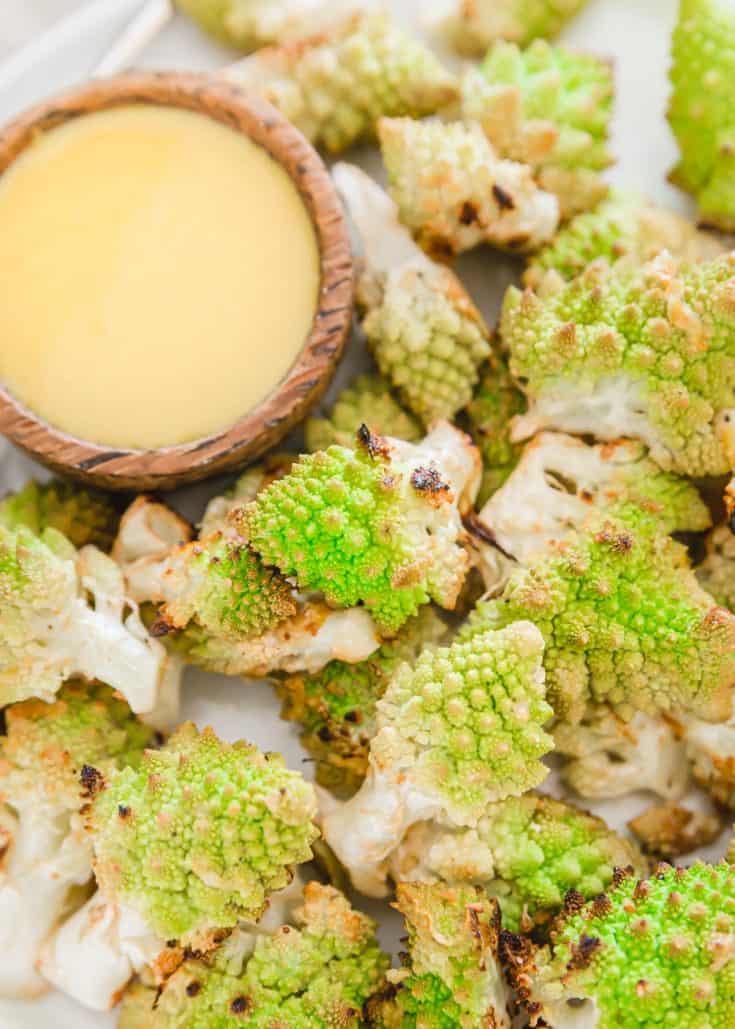 Roasted Romanesco - with Creamy Turmeric Tahini Sauce