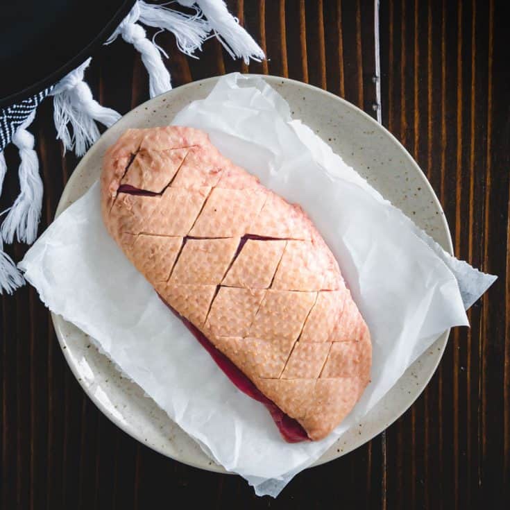 Pan Seared Duck Breast - Easy Duck Breast Recipe with Cranberry Sauce