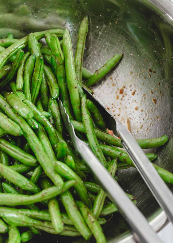 Grilled Green Beans - With A Simple Garlic Soy Seasoning