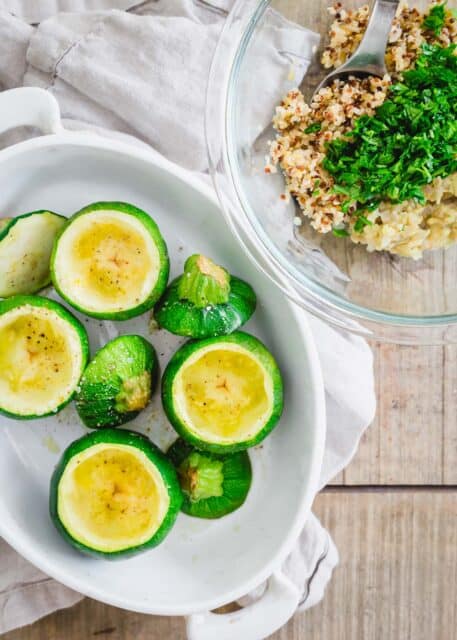 Stuffed Round Zucchini Recipe - Running to the Kitchen®