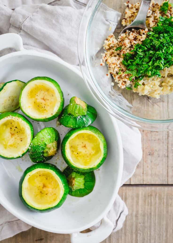 Stuffed Round Zucchini Recipe - Running to the Kitchen®