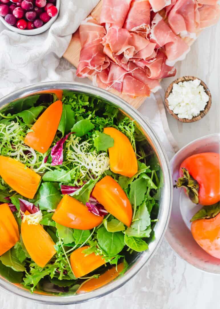Persimmon Salad - Running to the Kitchen®
