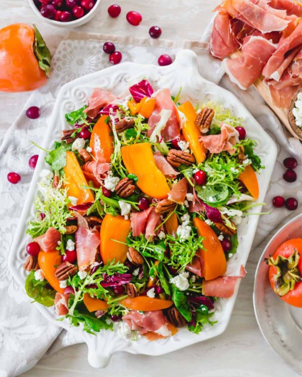 Persimmon Salad - Running to the Kitchen®