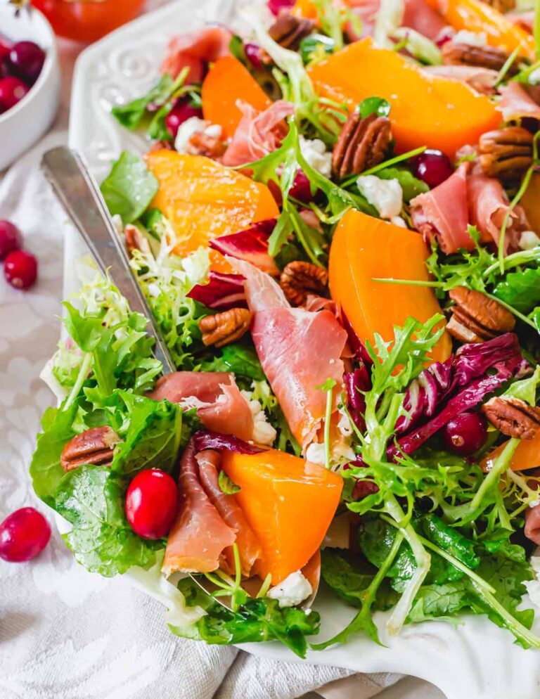 Persimmon Salad - Running to the Kitchen®