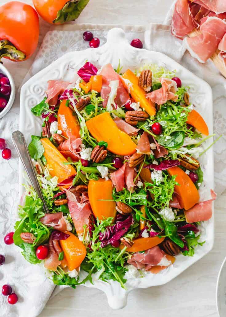 Persimmon Salad - Running to the Kitchen®