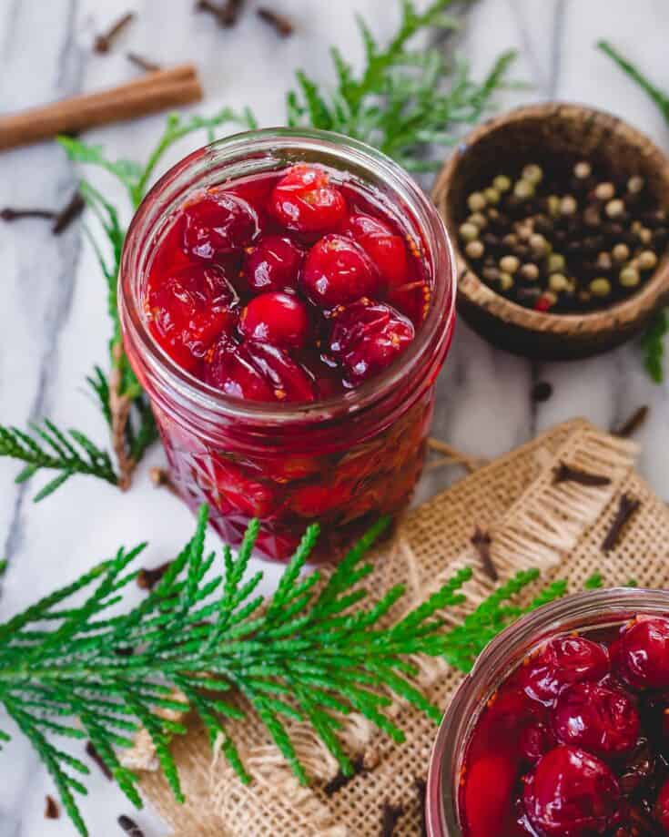 Pickled Cranberries - Running to the Kitchen®