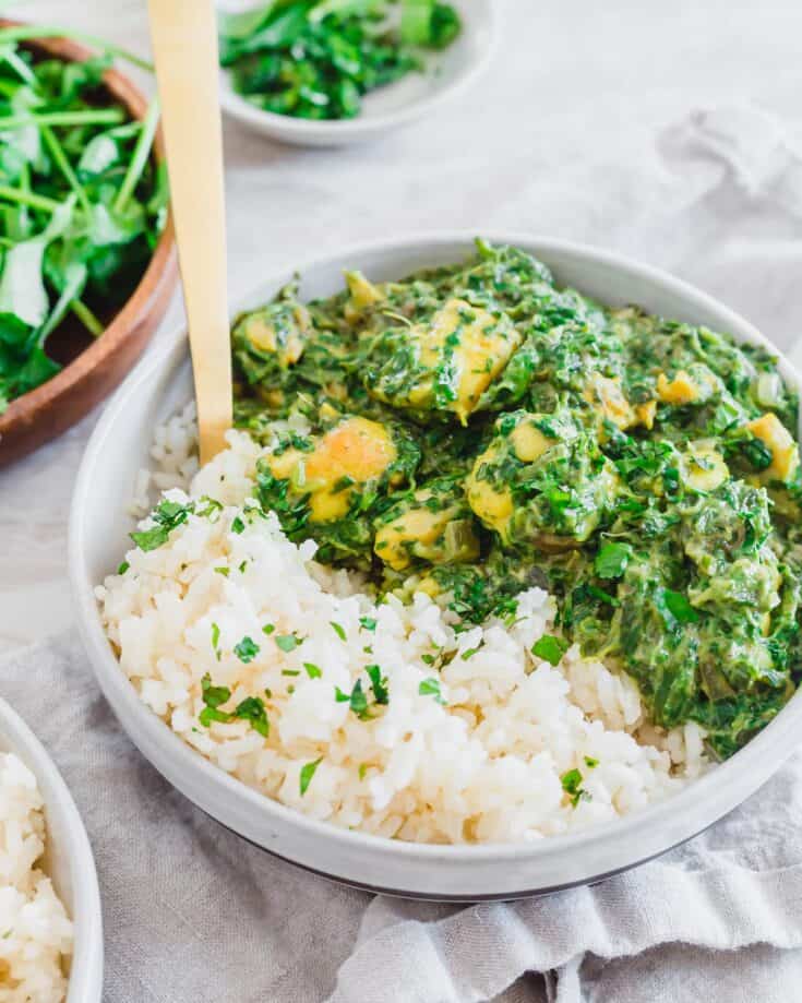EASY! Chicken Saag (Chicken Saagwala) - Running to the Kitchen®
