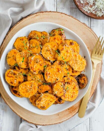 Air Fryer Sweet Potatoes - Running to the Kitchen®