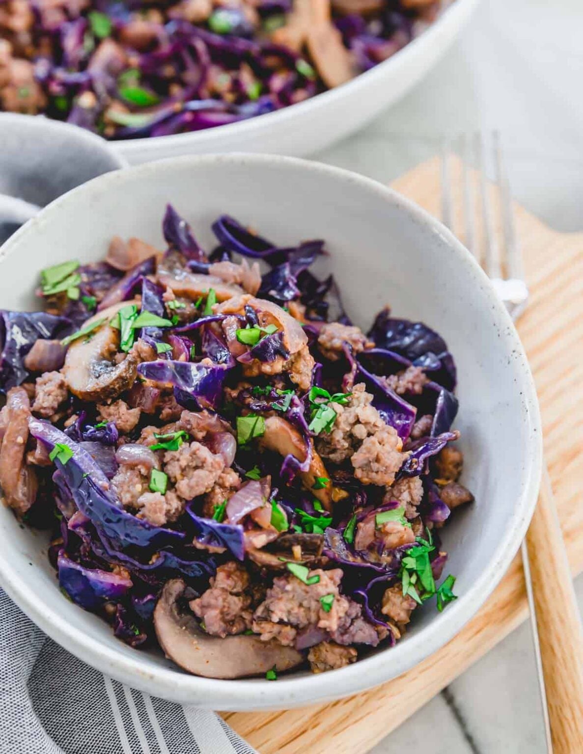 Pork and Cabbage Stir Fry - Running to the Kitchen®