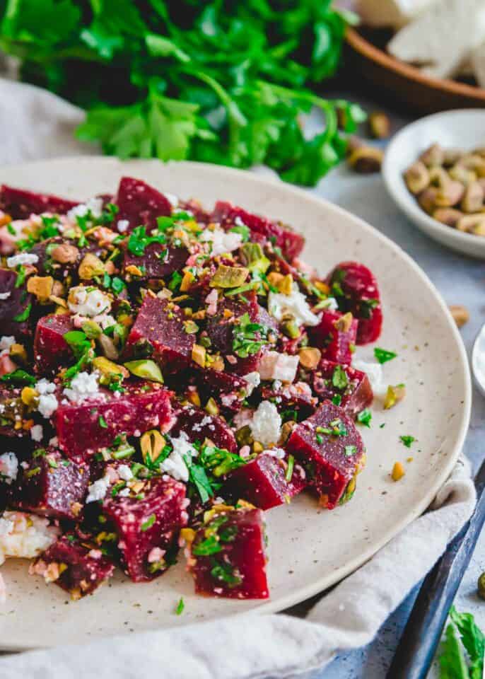 Beet Salad with Feta - Running to the Kitchen®