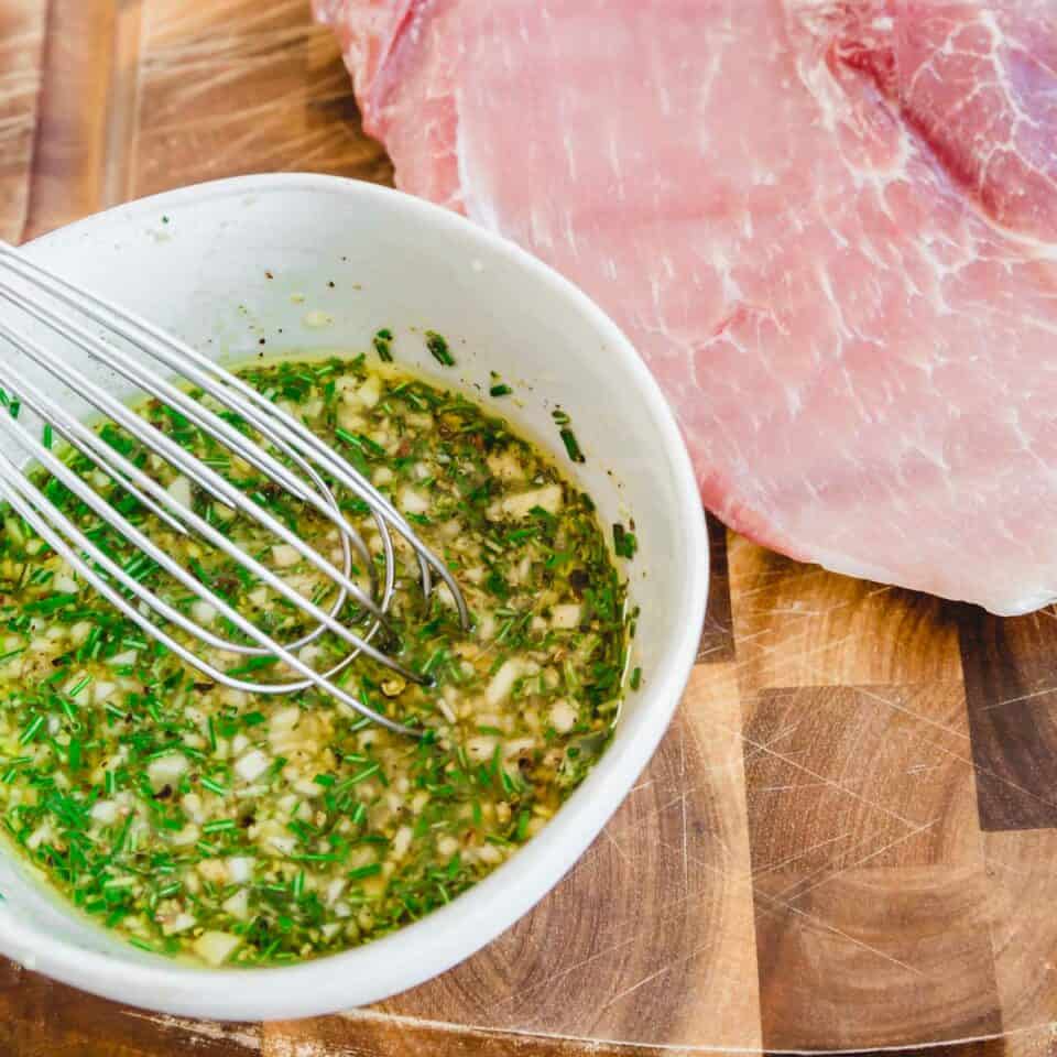 Grilled Ham Steak - Running to the Kitchen®