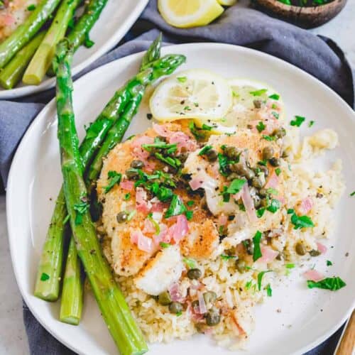 Cod Piccata - Running to the Kitchen®