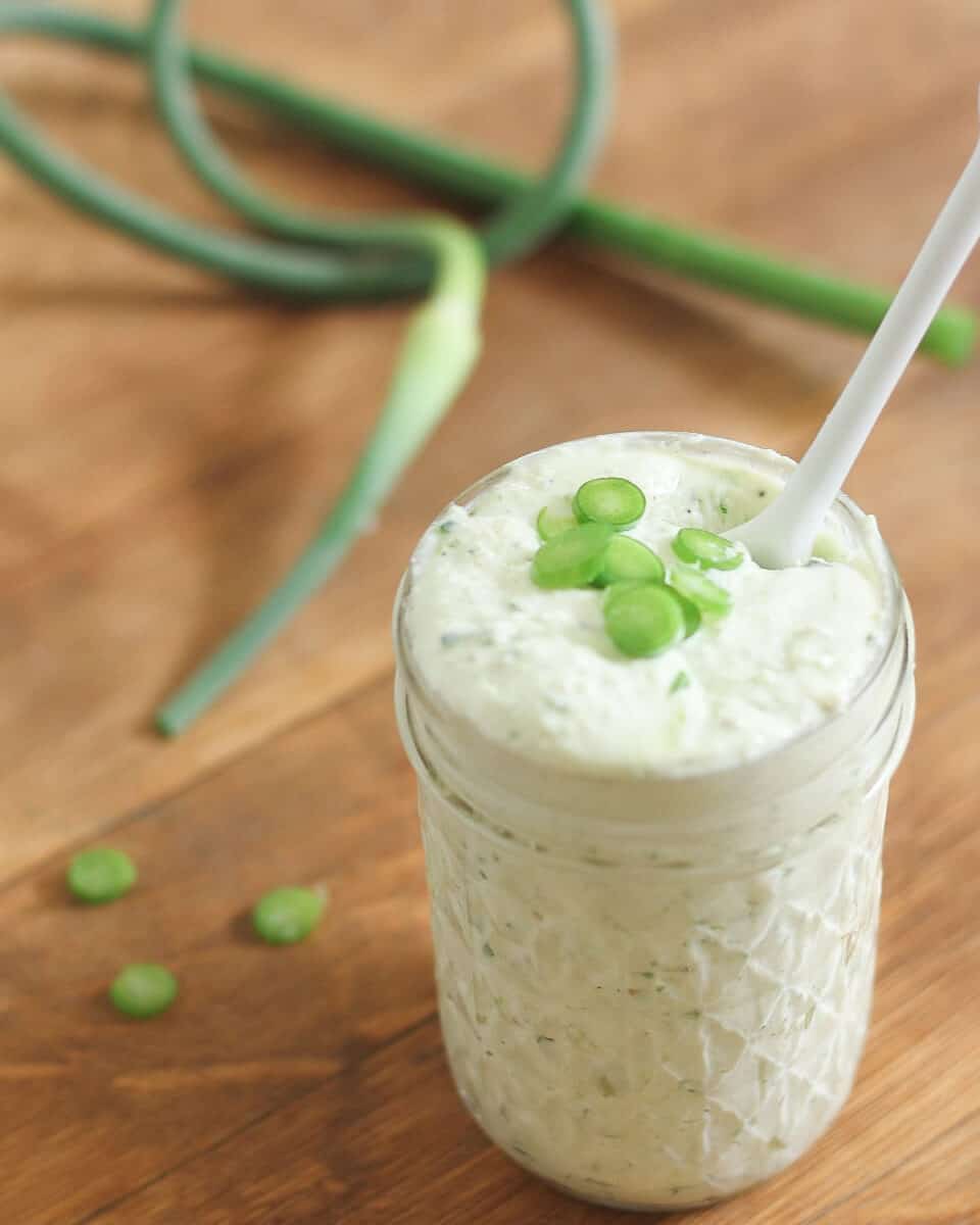 Garlic Scape Pesto - Running to the Kitchen®
