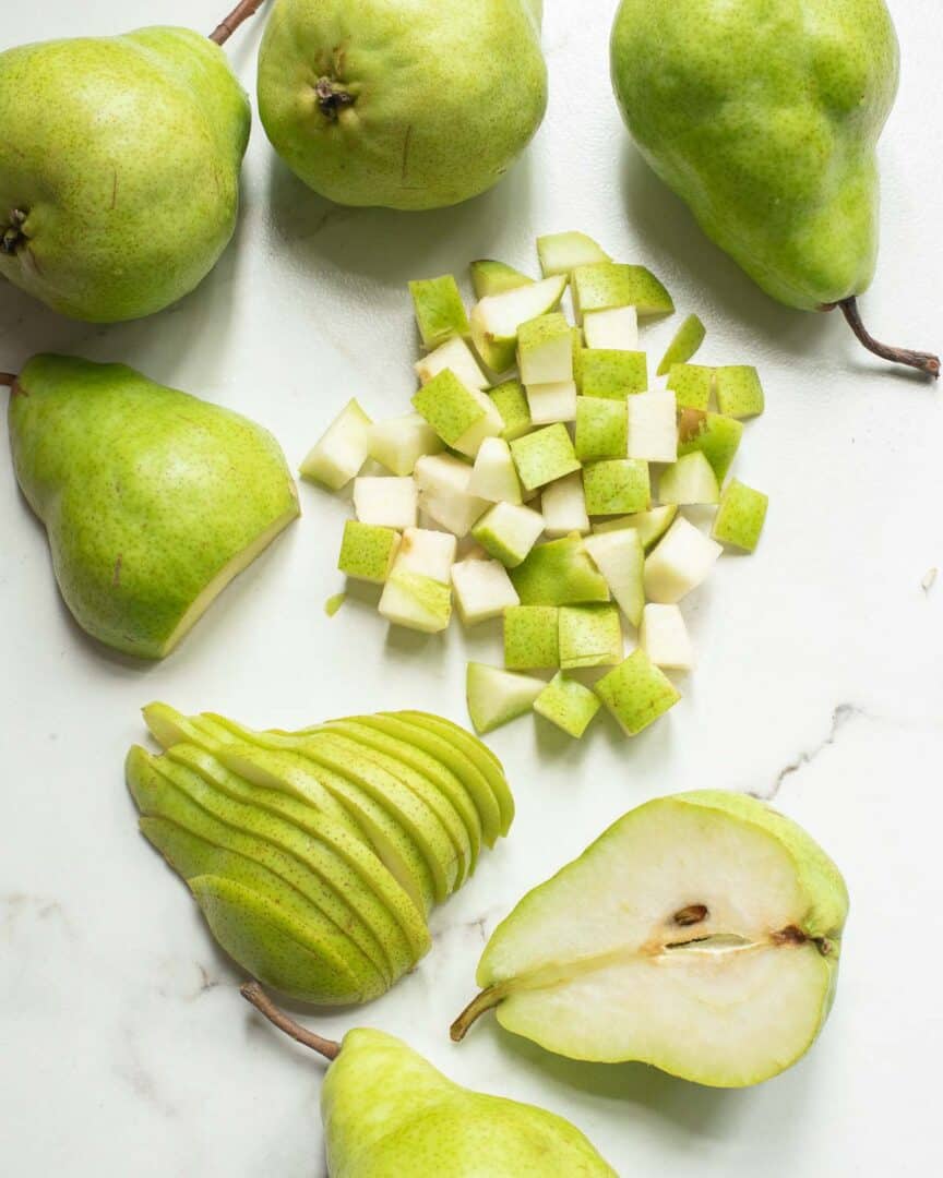 How to Cut a Pear - Running to the Kitchen®