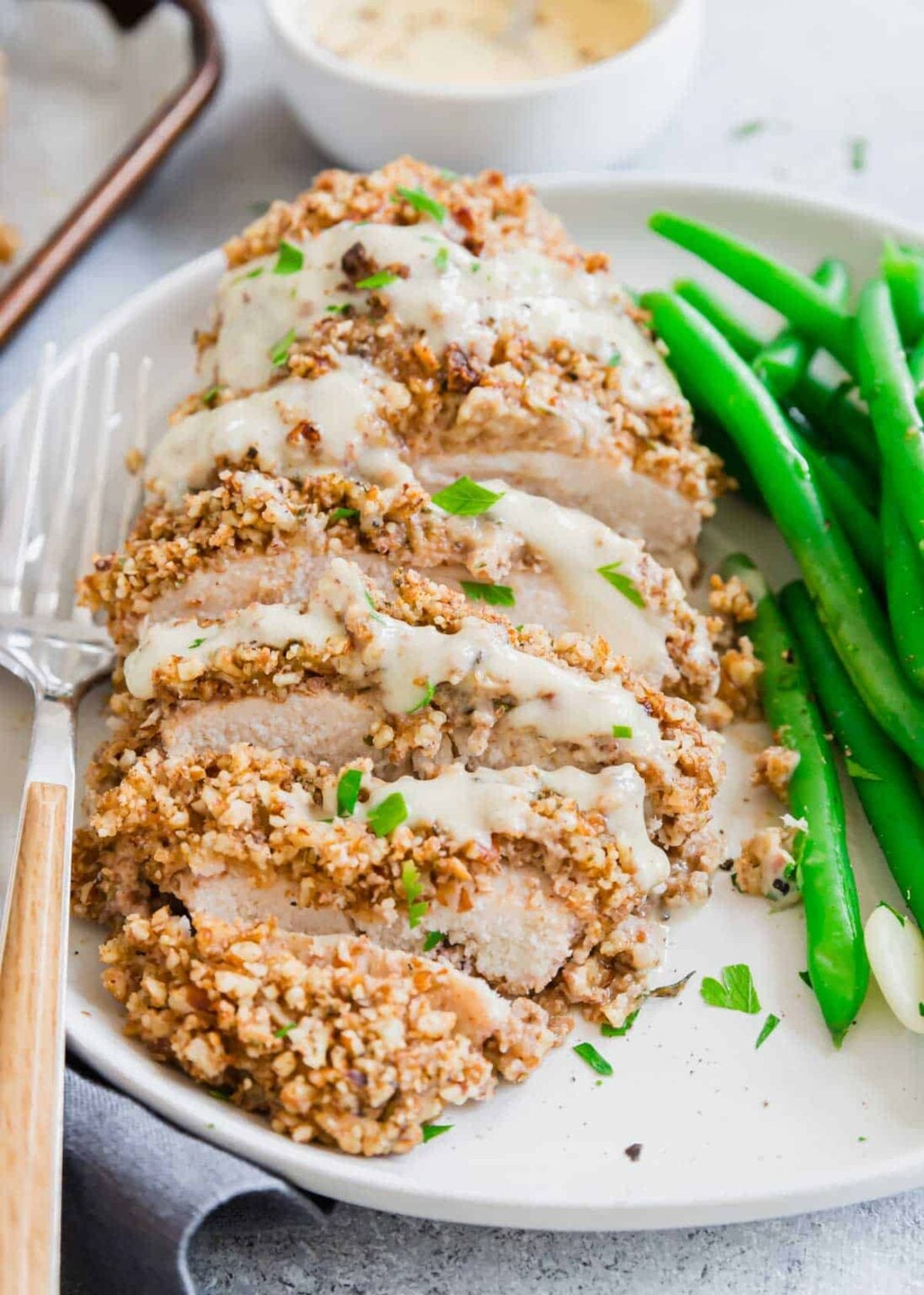 Pecan Crusted Chicken - Running to the Kitchen®