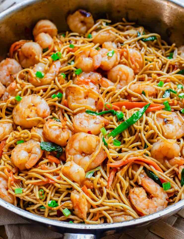 Shrimp Lo Mein - Running to the Kitchen®