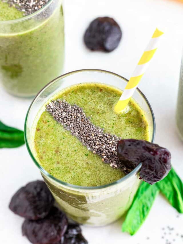 Green Prune Smoothie - Running to the Kitchen®