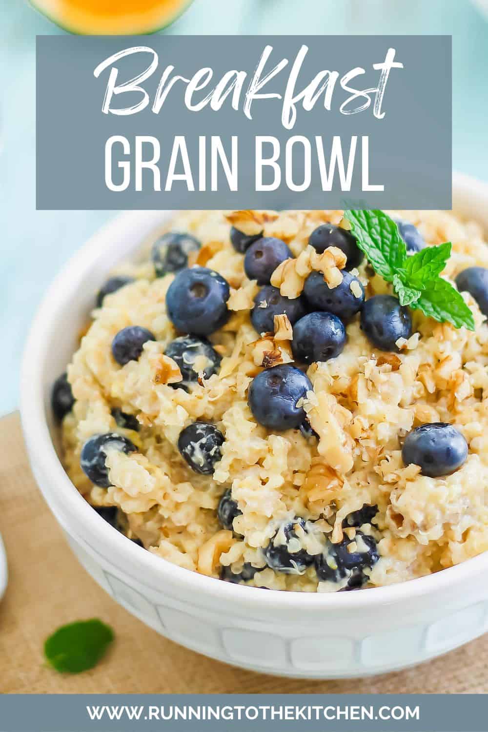 Berry Breakfast Grain Bowl - Running to the Kitchen®
