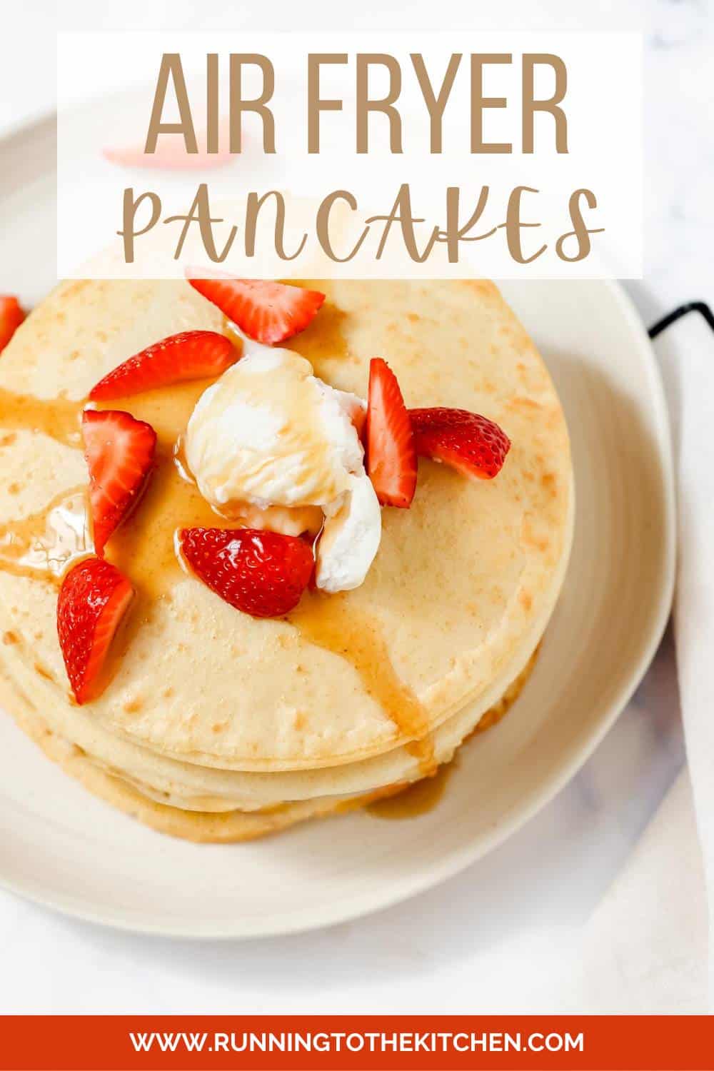 Air Fryer Pancakes - Running to the Kitchen®