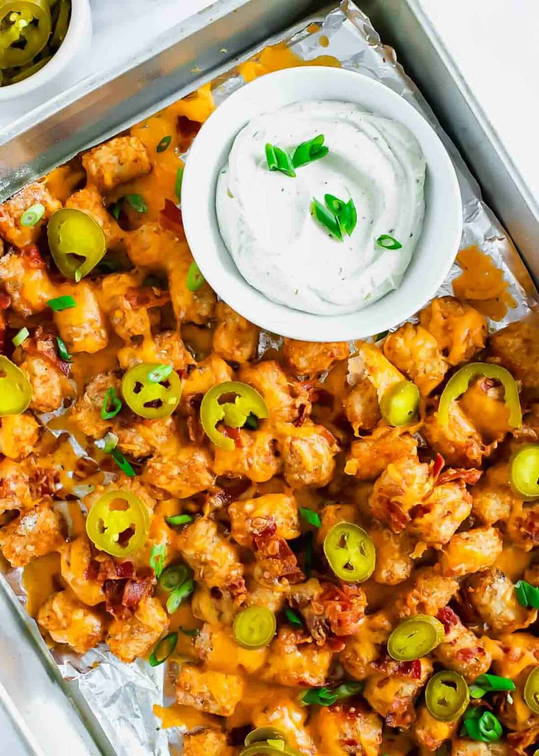 Loaded Tater Tots - Running to the Kitchen®