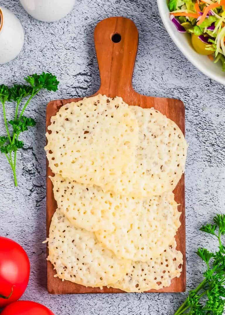 Insanely Easy Parmesan Crisps - Running to the Kitchen®
