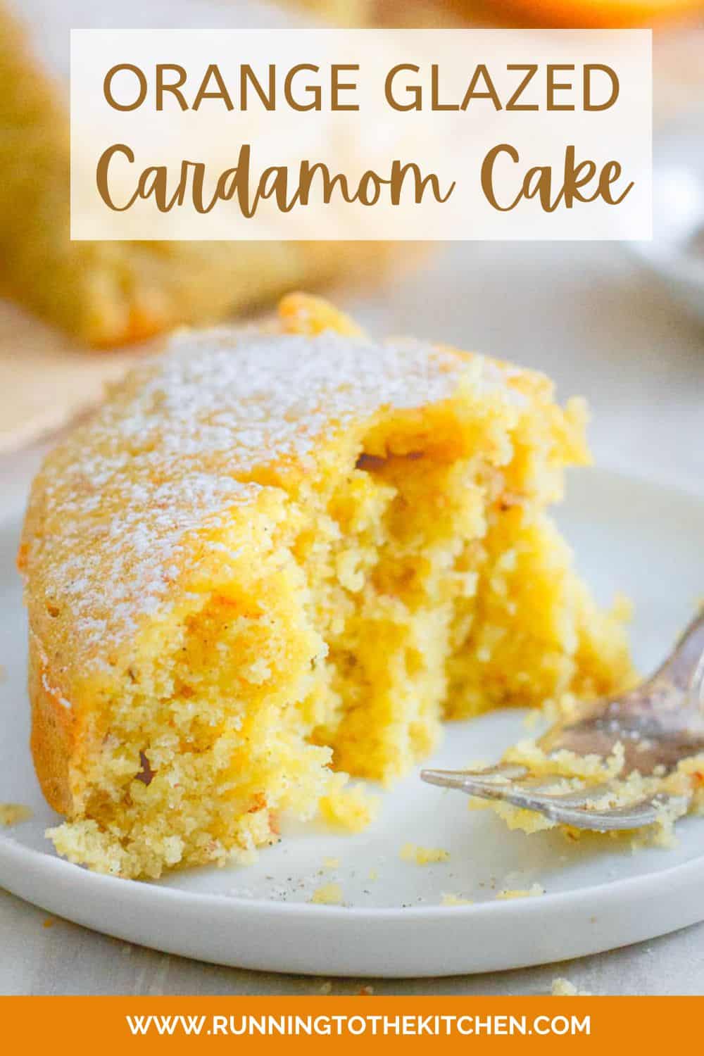 Orange Glazed Cardamom Cake - Running to the Kitchen®