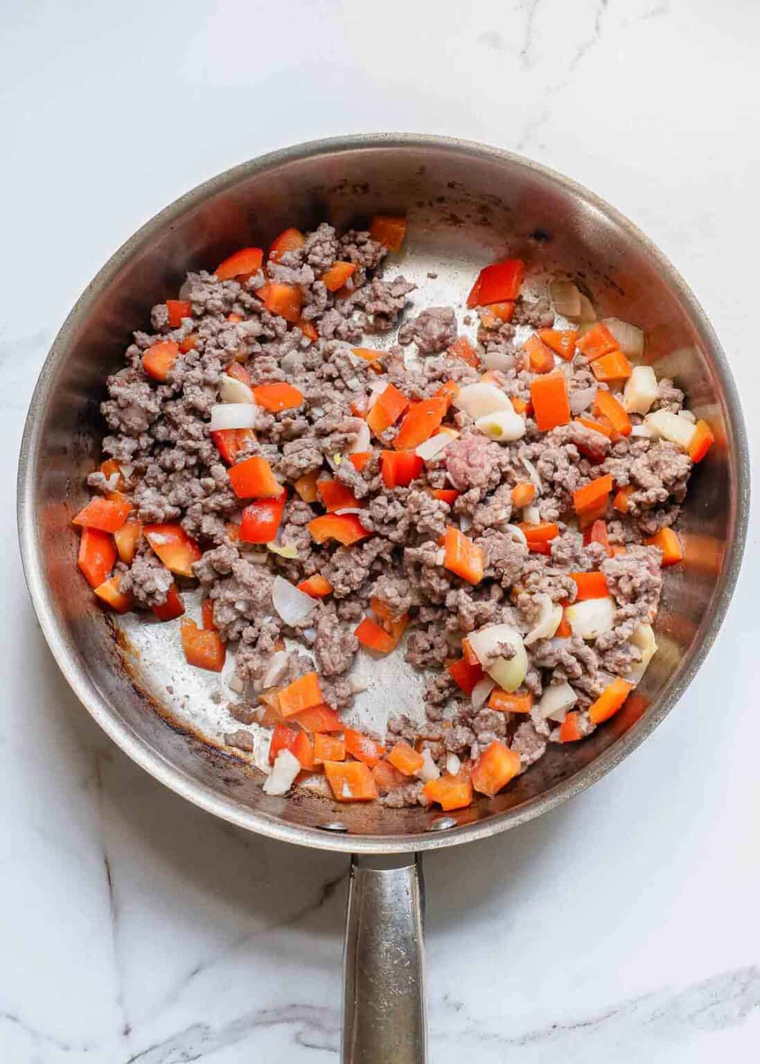 Mexican Ground Beef Casserole - Running to the Kitchen®