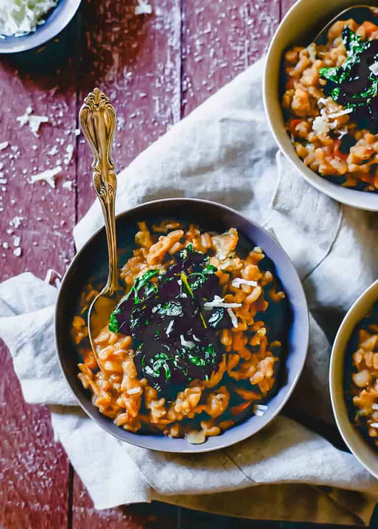 Farro Risotto - Running to the Kitchen®