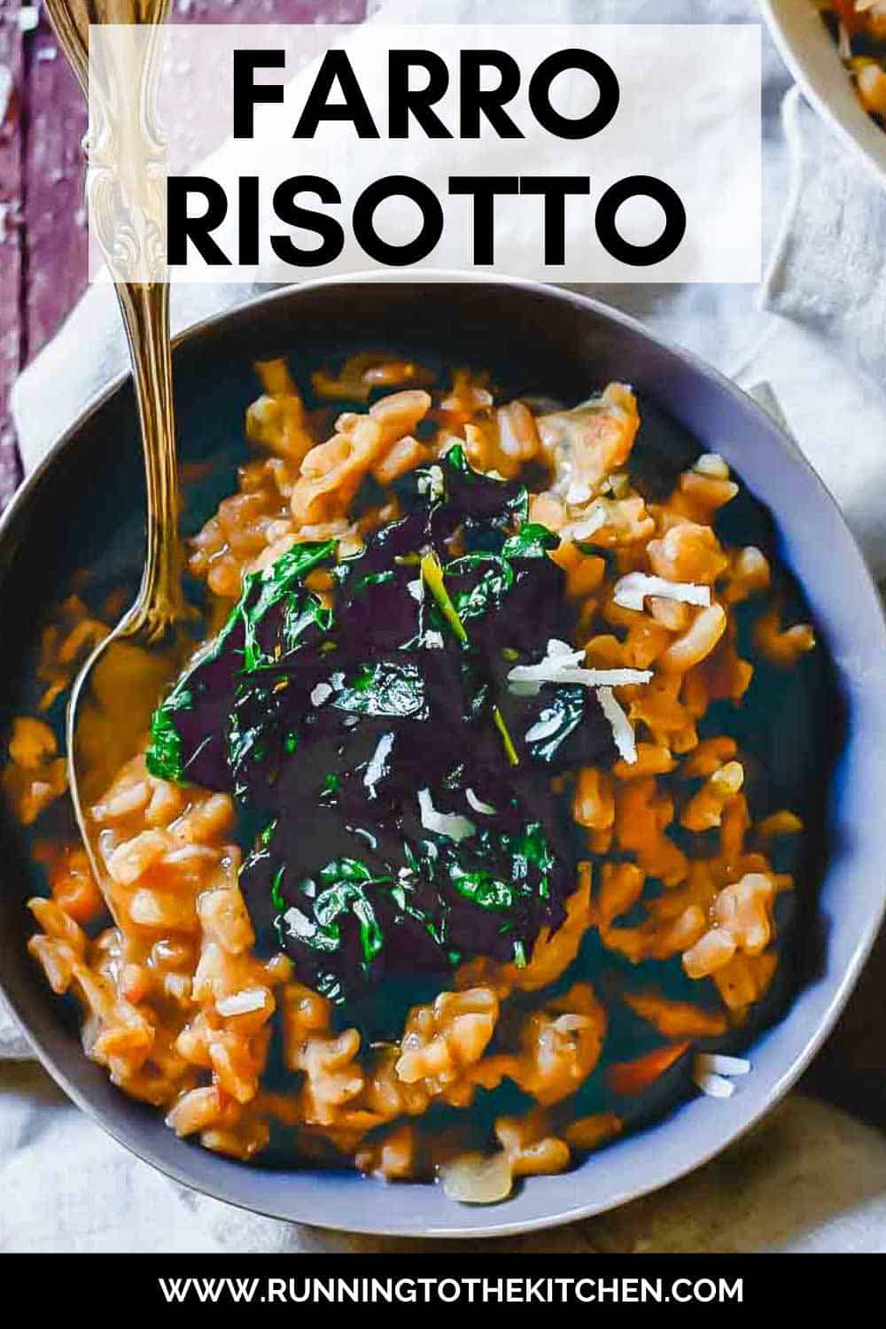 Farro Risotto - Running to the Kitchen®