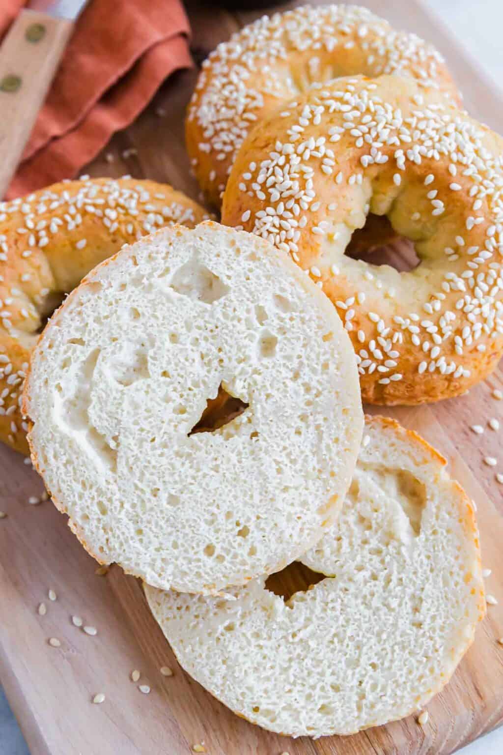 3-Ingredient Cottage Cheese Bagels - Running to the Kitchen®