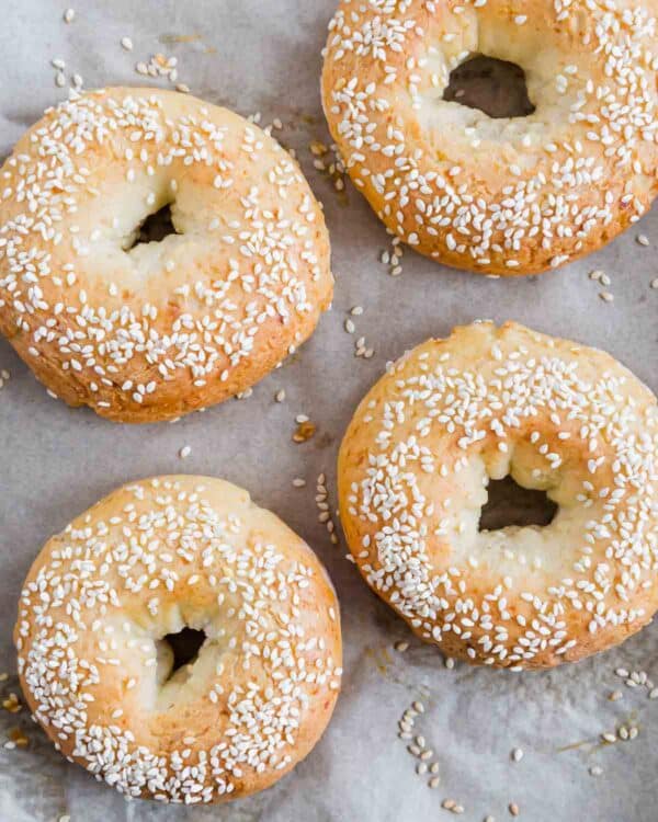 3-Ingredient Cottage Cheese Bagels - Running to the Kitchen®