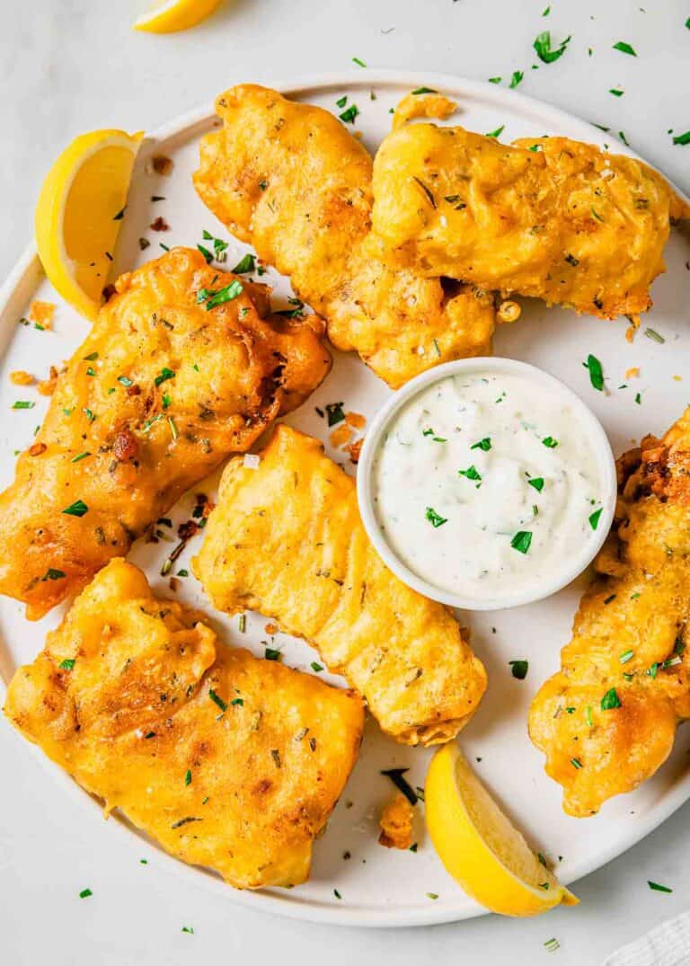 Beer Battered Fish - Running to the Kitchen®