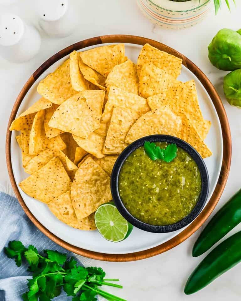 Easy Homemade Salsa Verde - Running to the Kitchen®
